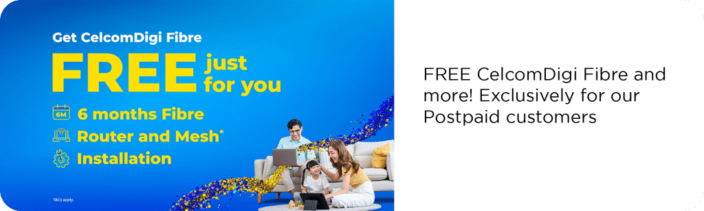 CelcomDigi Fibre Free Upgrade 500Mbps l Free RM100 TnG e-Pin